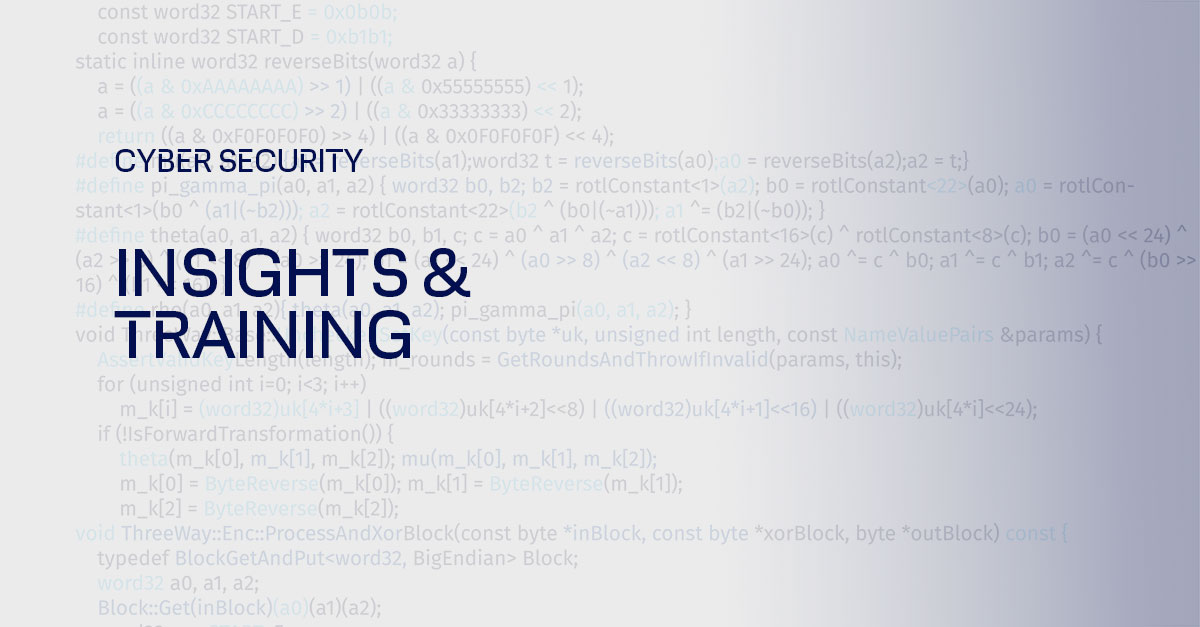 Cyber security | Insight & training